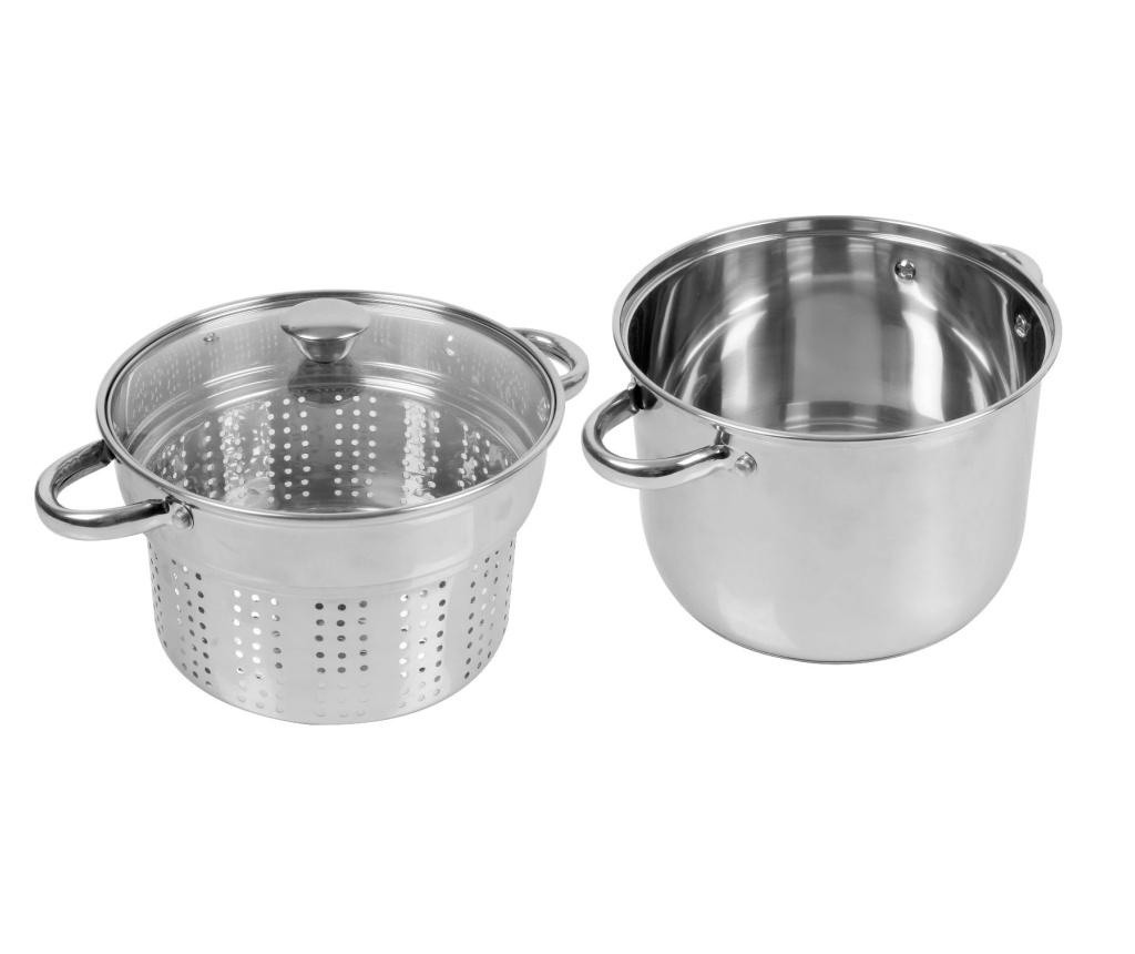 Oala speciala pentru paste si spaghete din inox capacitate 12 Litri