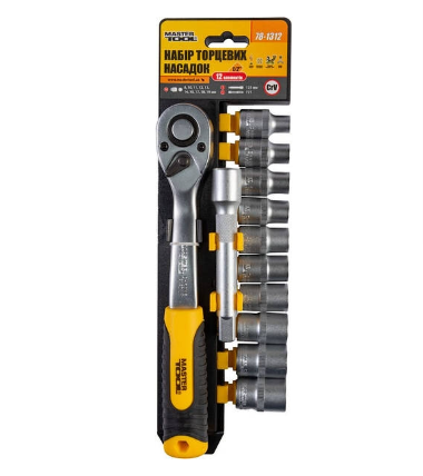 Set 12 Piese, Cheie cu Clichet 1/2 , Capete Chei Tubulare 8-24mm