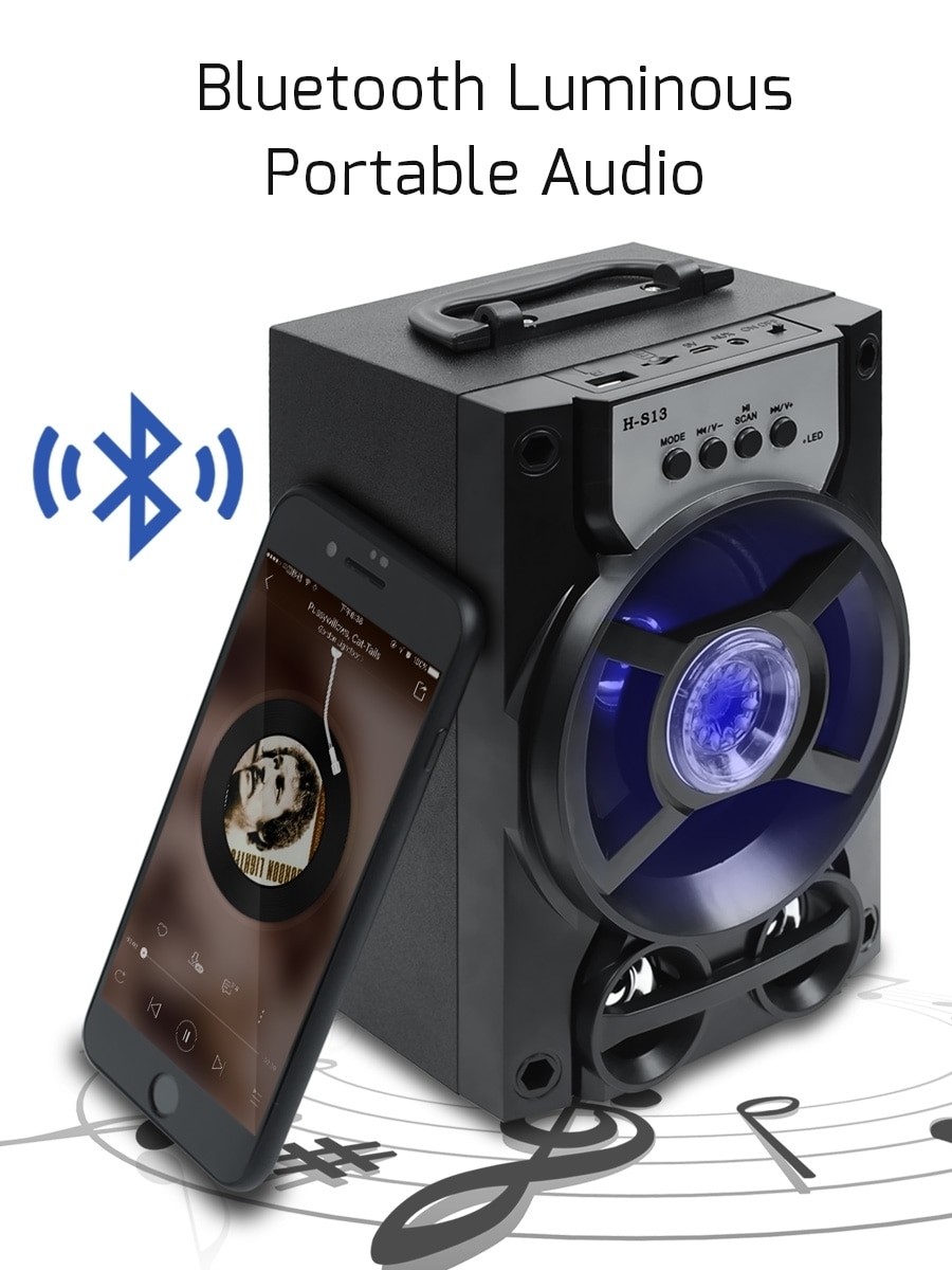 Boxa portabila Bluetooth, radio FM