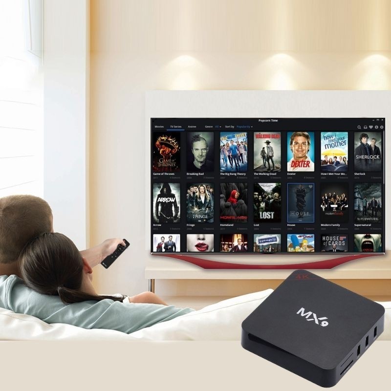 Sistem multimedia Smart TV Box Android Mini PC Ultra-HD 4K, telecomanda