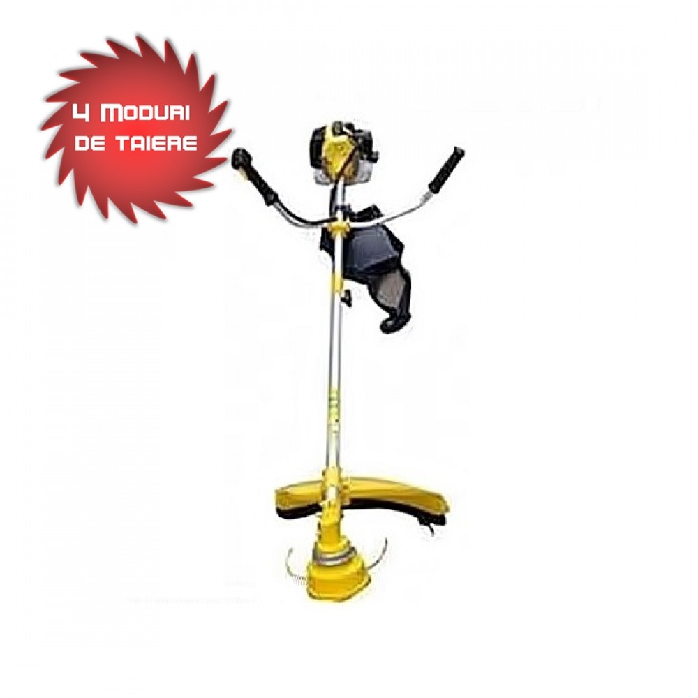 Motocoasa Garden 1,7 CP cu 4 moduri de taiere